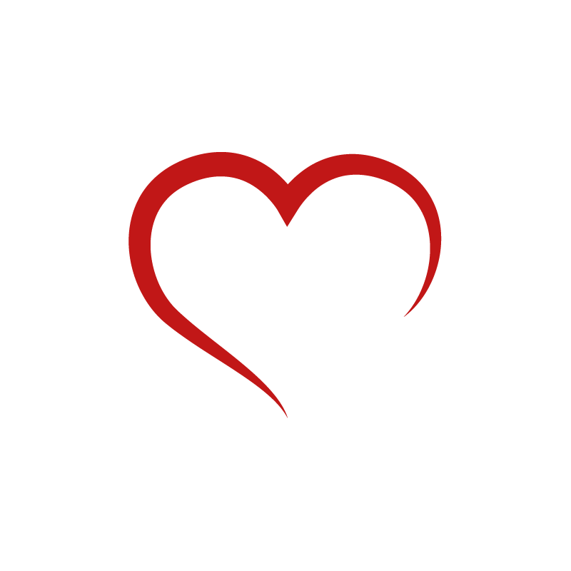 Stickers cœur ligne rouge - Color-stickers