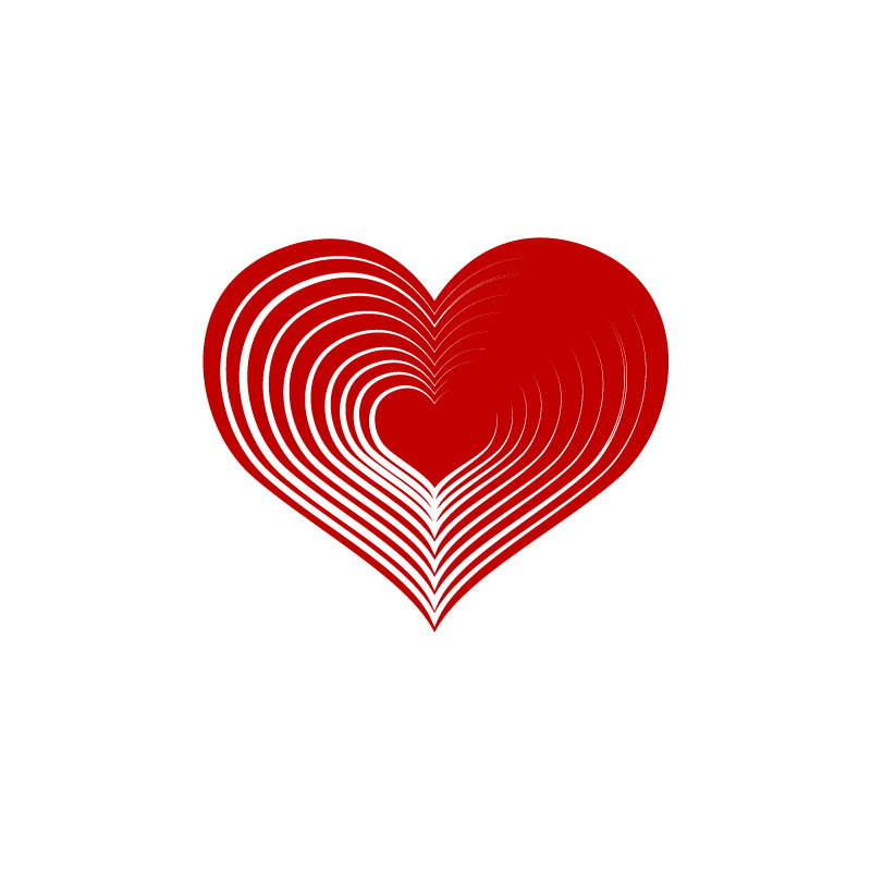 Stickers cœur rouge - Color-stickers